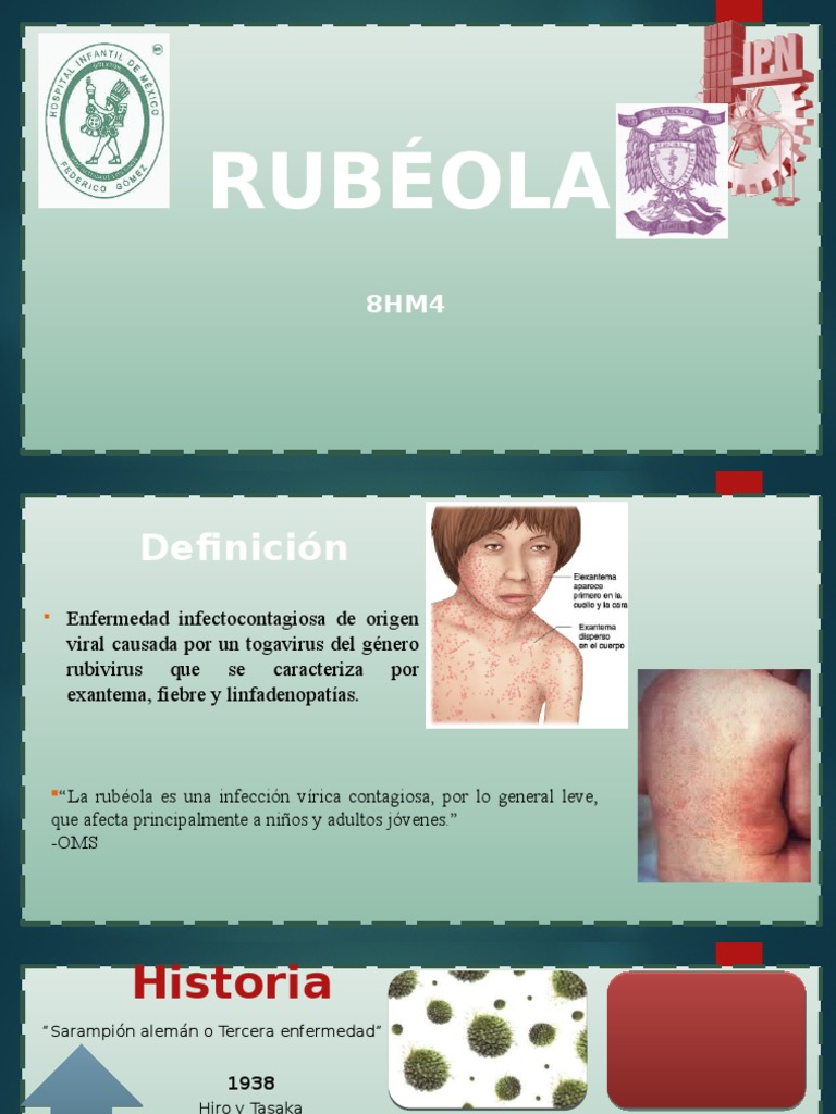 RUBÉOLA | PDF | Sarampión | Virus