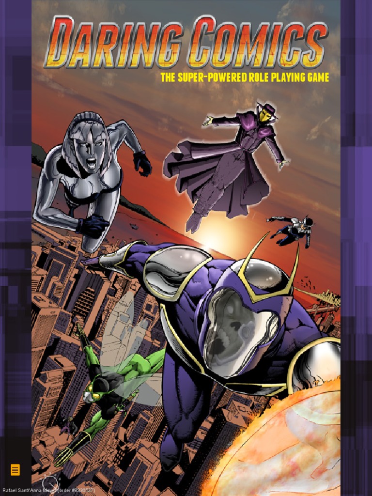 Dar1100 Daring Comics Roleplaying Game Pdf Role Playing Games Gaming