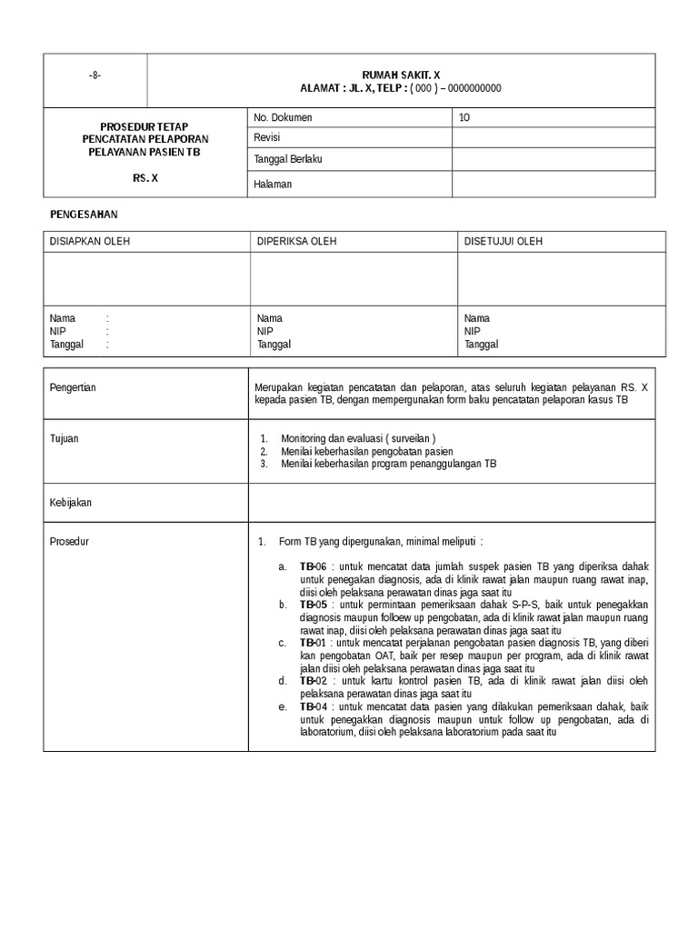 Sop Adm 08 Pencatatan Pelaporan | PDF