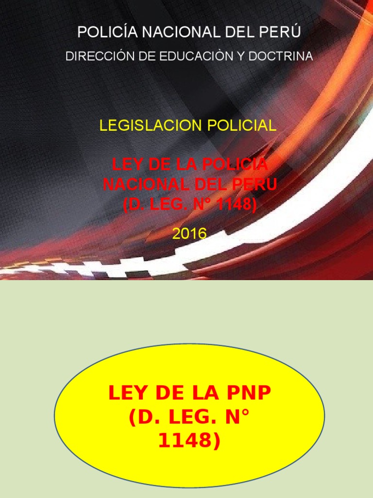 DL 1148 PNP | PDF | Policía | Seguridad