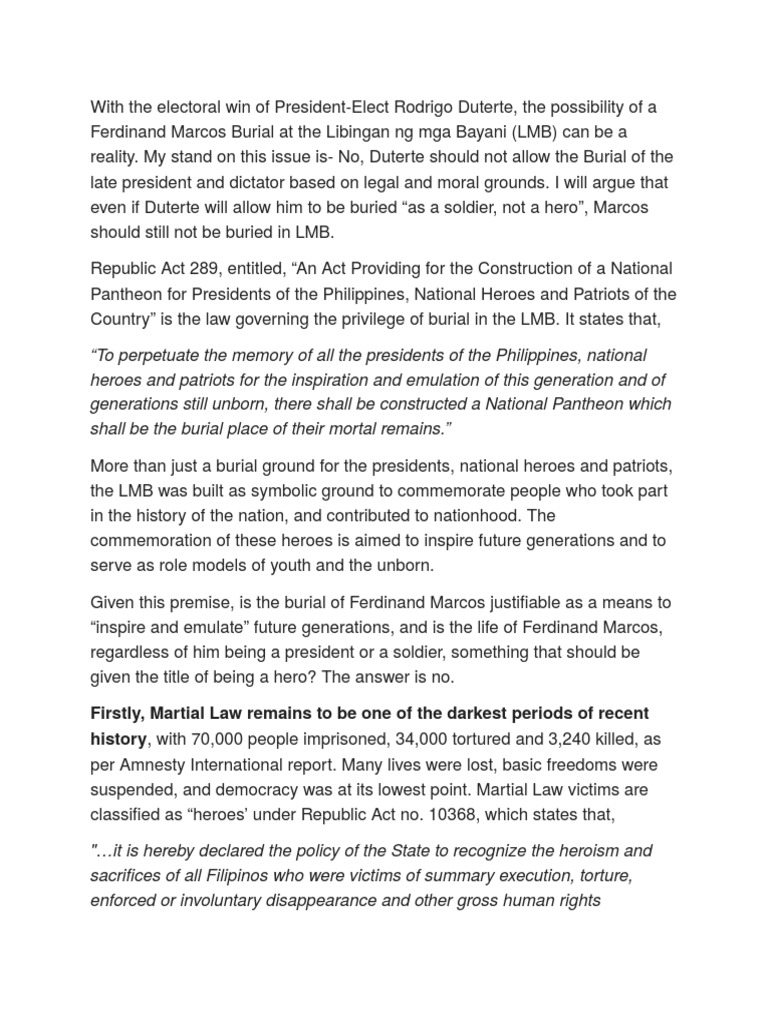 Marcos Debate | PDF | President Of The Philippines | World Politics