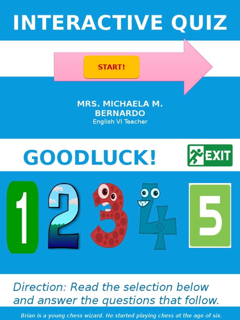 Interactive Quiz Sample | PDF