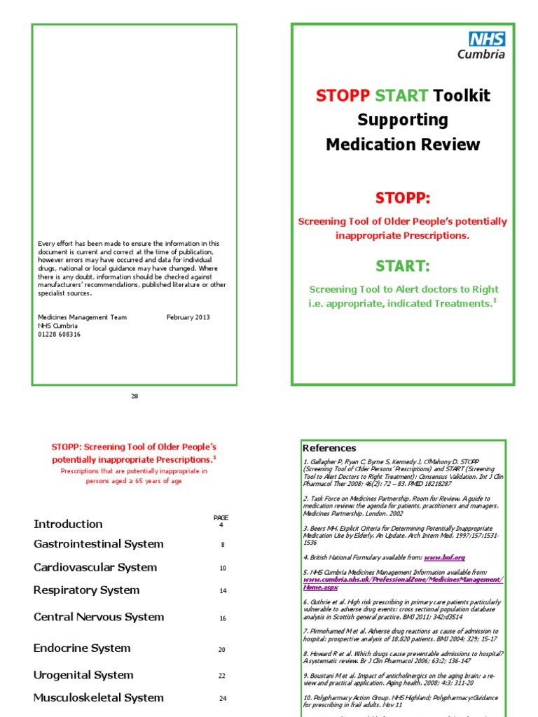 Stop Start Toolkit 2013 | PDF | Chronic Obstructive Pulmonary Disease ...