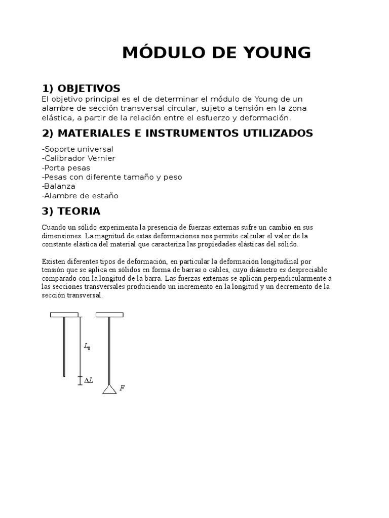 Módulo de Young | El módulo de Young | Elasticidad (Física)