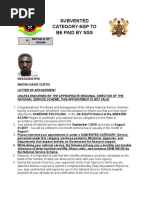 Sample NSS Letter | PDF