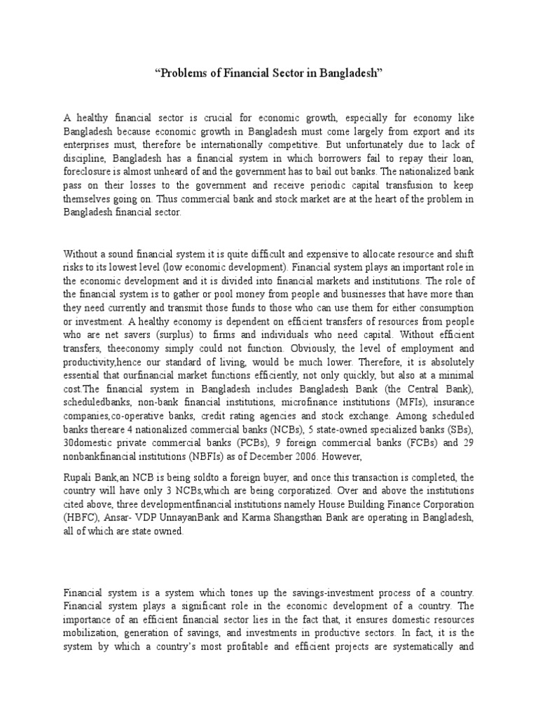 problems-of-financial-sector-in-bangladesh-pdf-financial-markets