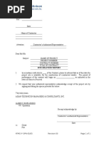 COC-Modification Works Undertaking Letter Template | PDF