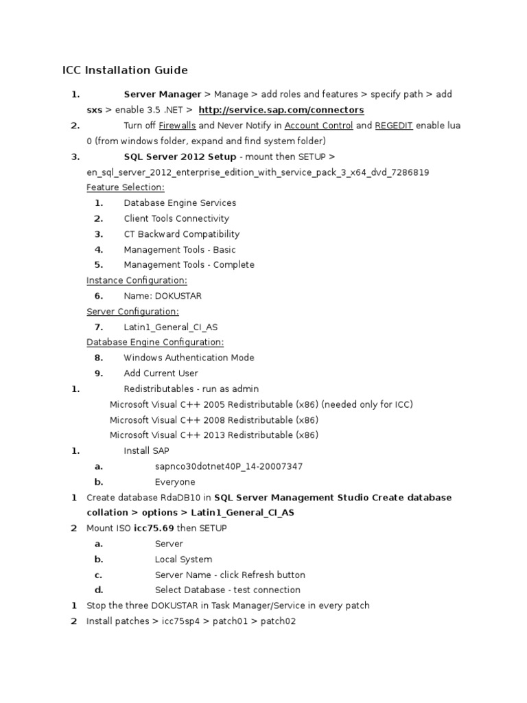ICC Installation Step by Step | PDF