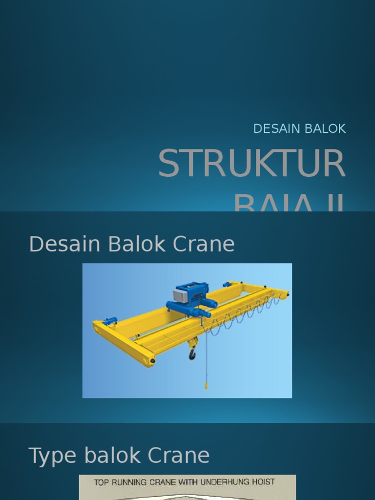 Balok Crane | PDF | Crane (Machine) | Bending