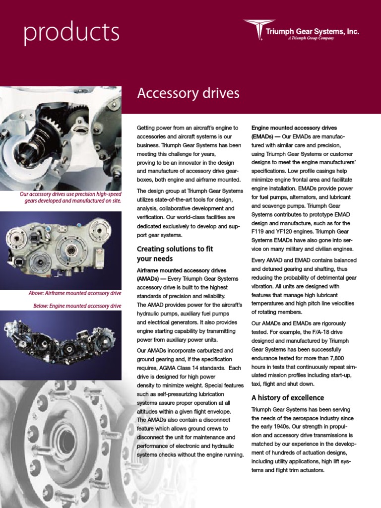 Accessory Drives | PDF | Gear | Engines