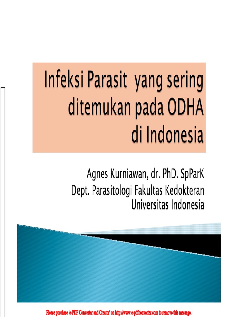 Infeksi Parasit Pada ODHA PDF | PDF