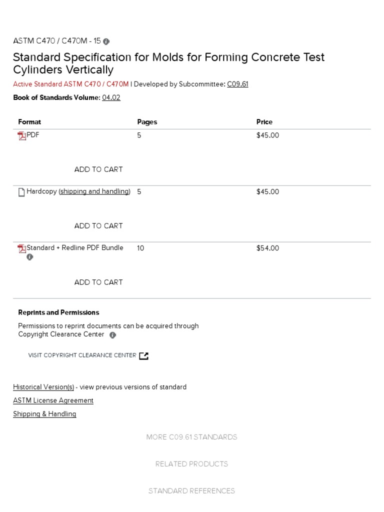 ASTM C470 _ C470M - 15 Standard Specification for Molds for Forming ...