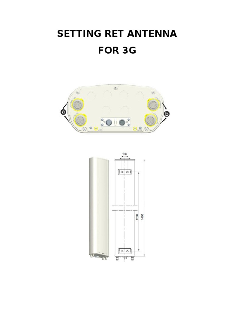 Setting RET Antenna For 3G | PDF | Science & Mathematics | Computers