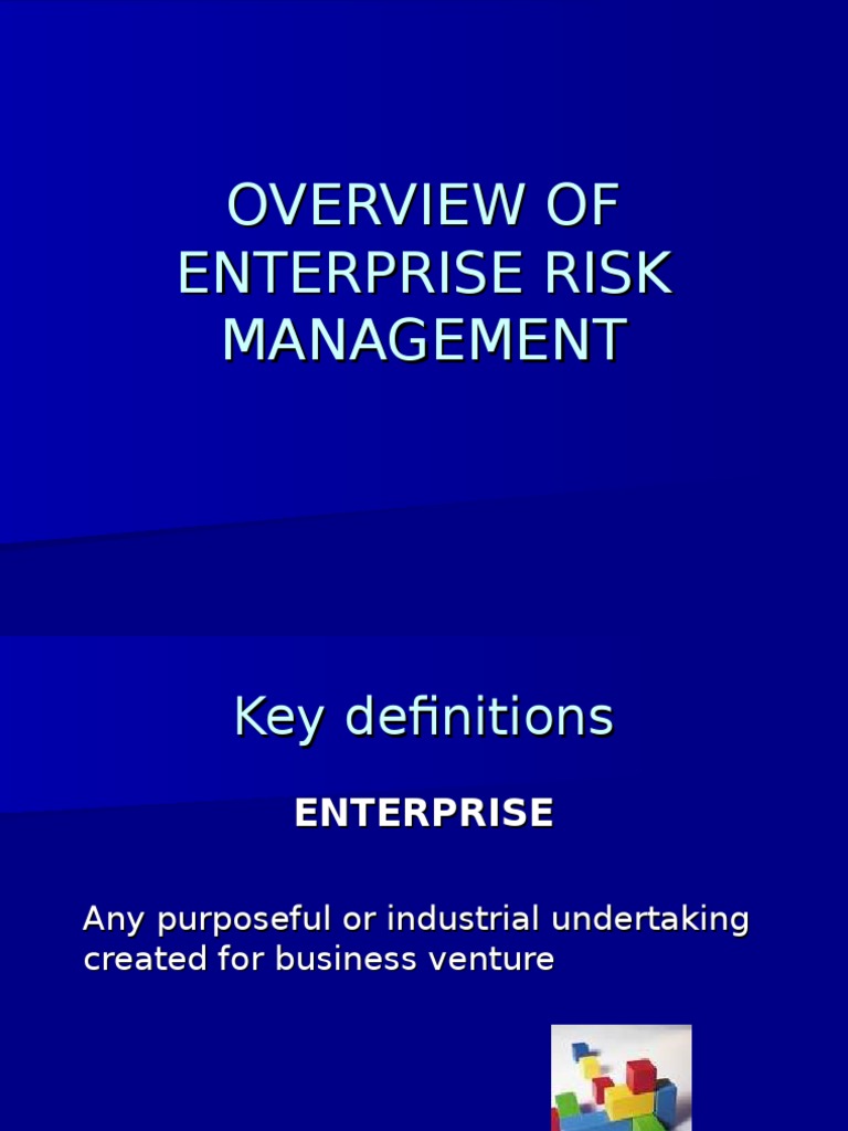 Overview of Enterprise Risk Management | PDF | Risk | Risk Management