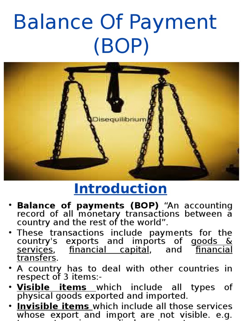 Bop | PDF | Balance Of Payments | Current Account