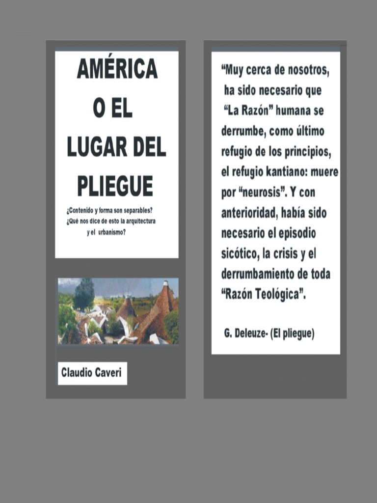 América o El Lugar Del Pliegue Claudio Caveri 2007 | PDF | Verdad | Realidad