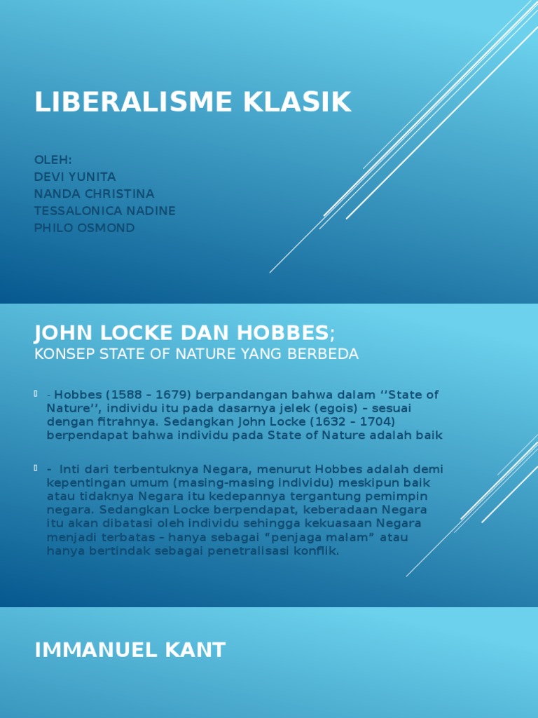 Liberalisme Klasik | PDF | Politik