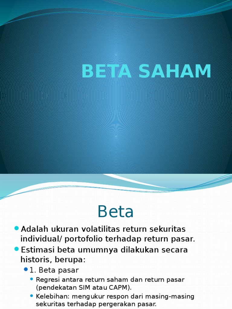 Beta Saham | PDF