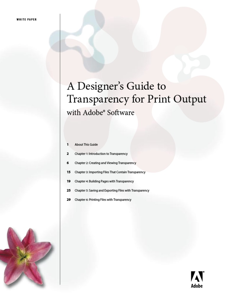 Transparency Guide | PDF | Adobe Illustrator | Portable Document Format