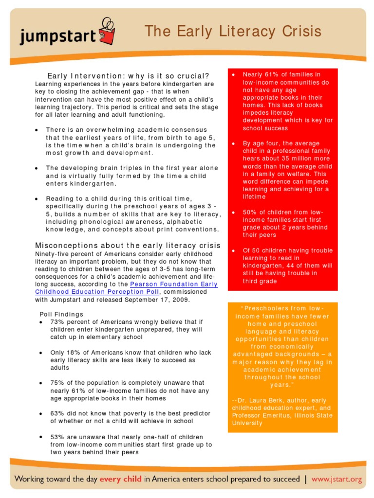 Early Literacy Crisis | PDF | Literacy | Poverty