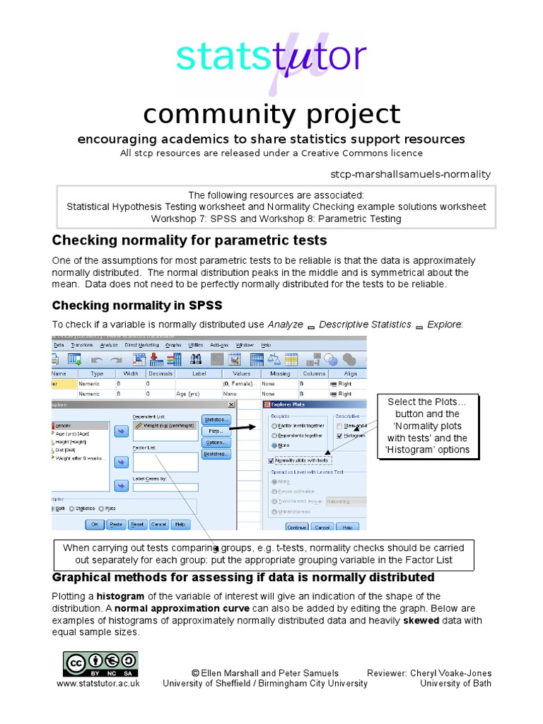 Normality Checking 11 Ps | PDF | Statistical Hypothesis Testing ...