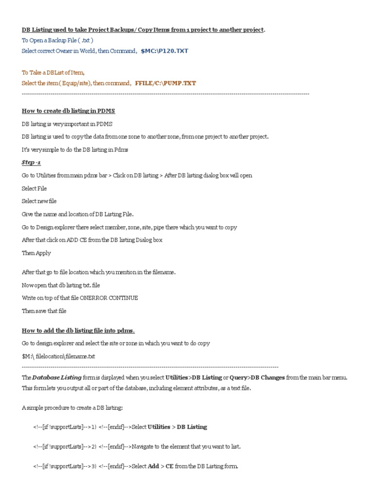 DB Listing | PDF | Filename | Command Line Interface