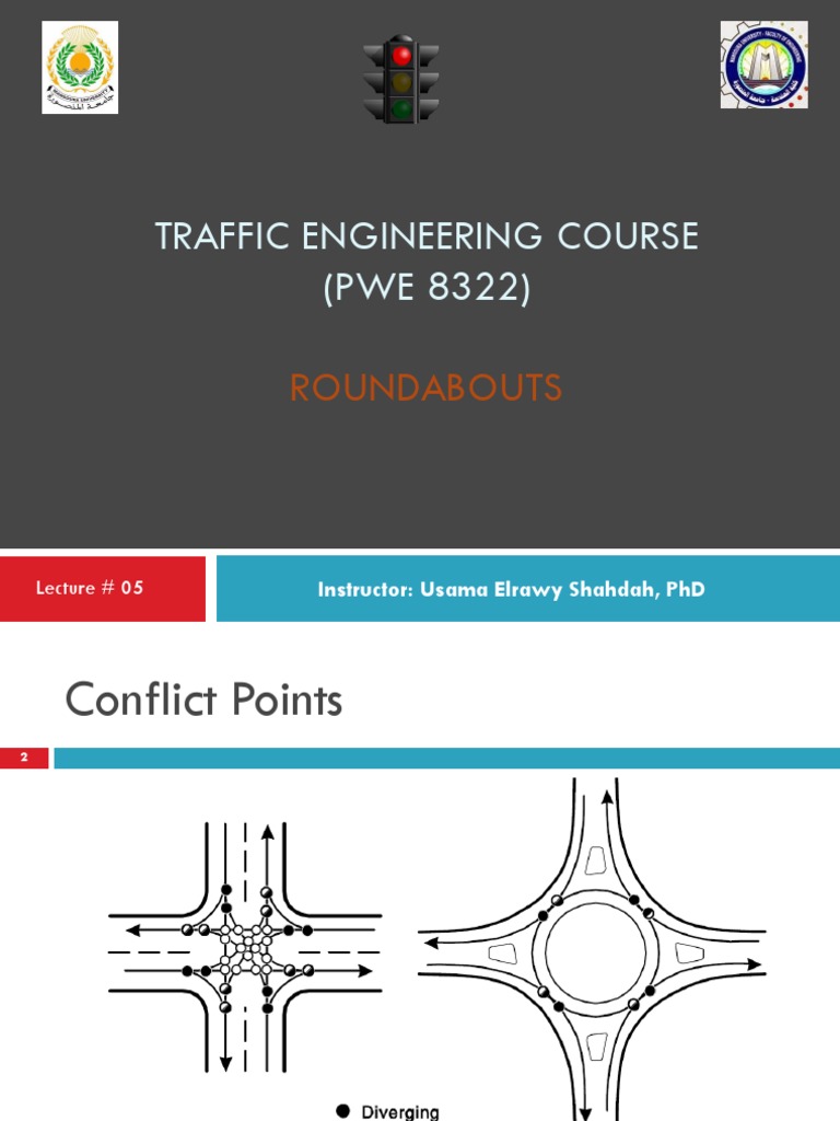 Lecture 05 Roundabouts | PDF | Bus | Road Transport