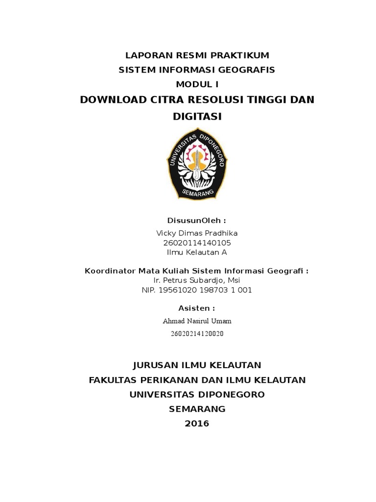 Laporan "Download Citra Resolusi Tinggi Dengan SASPlanet Dan Cara ...
