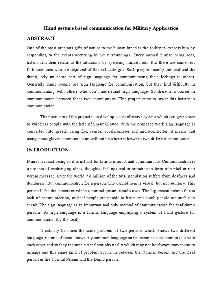 381 - Hand Gesture Based Communication For Military and Patient ...