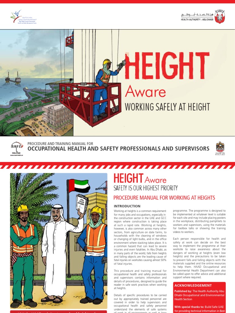 Working at Height With Pictures | PDF | Personal Protective Equipment ...