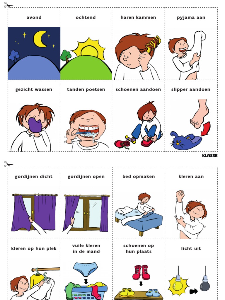 Structuurkaarten Ochtend - en Avondritueel | PDF