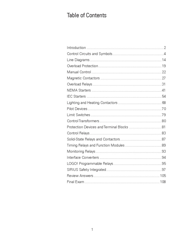 SIEMENS-Basics of Control Components | PDF | Relay | Switch