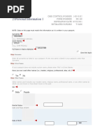 Passport Bio-Data Sheet Template | PDF