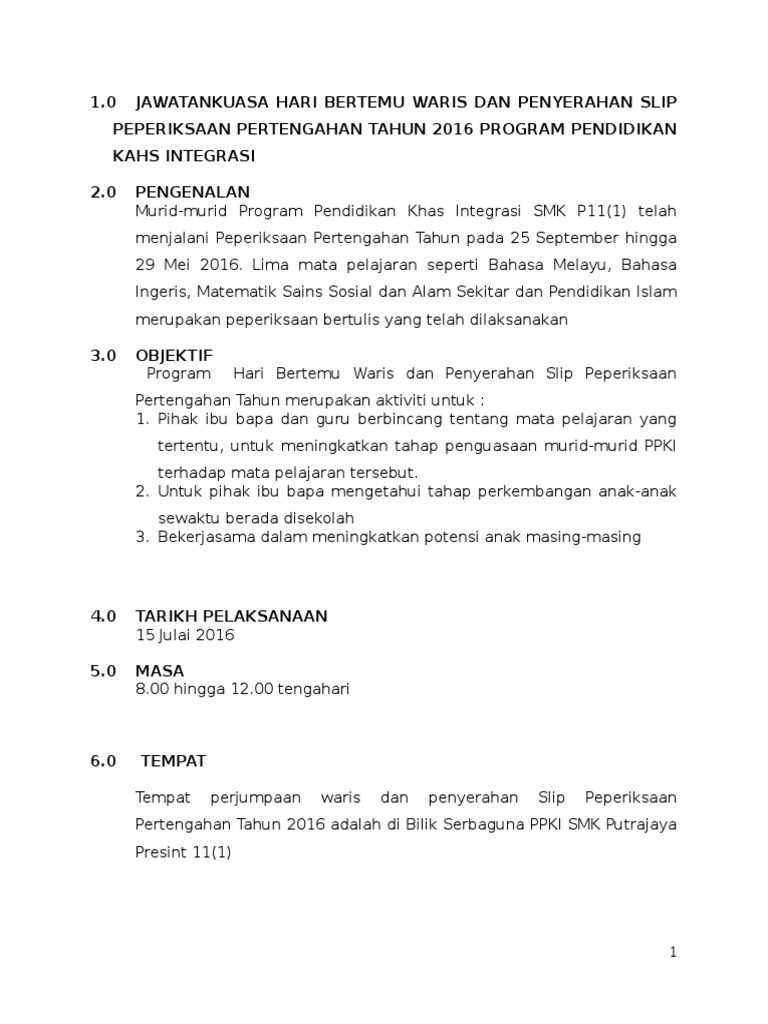 Dokumentasi Hari Bertemu Waris 2016 | PDF