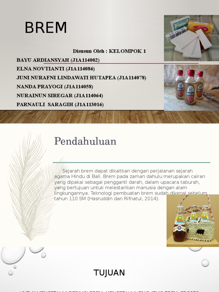 Brem | PDF | Memasak, Makanan, & Anggur | Kesehatan Holistik