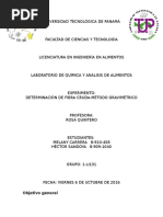 Determinación y Tipos de Fibra Cruda | PDF | Fibra dietética | Dieta y ...