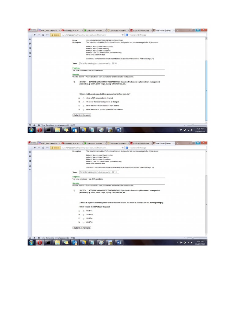SolarWinds - Practice Qns | PDF | Router (Computing) | Computer Network