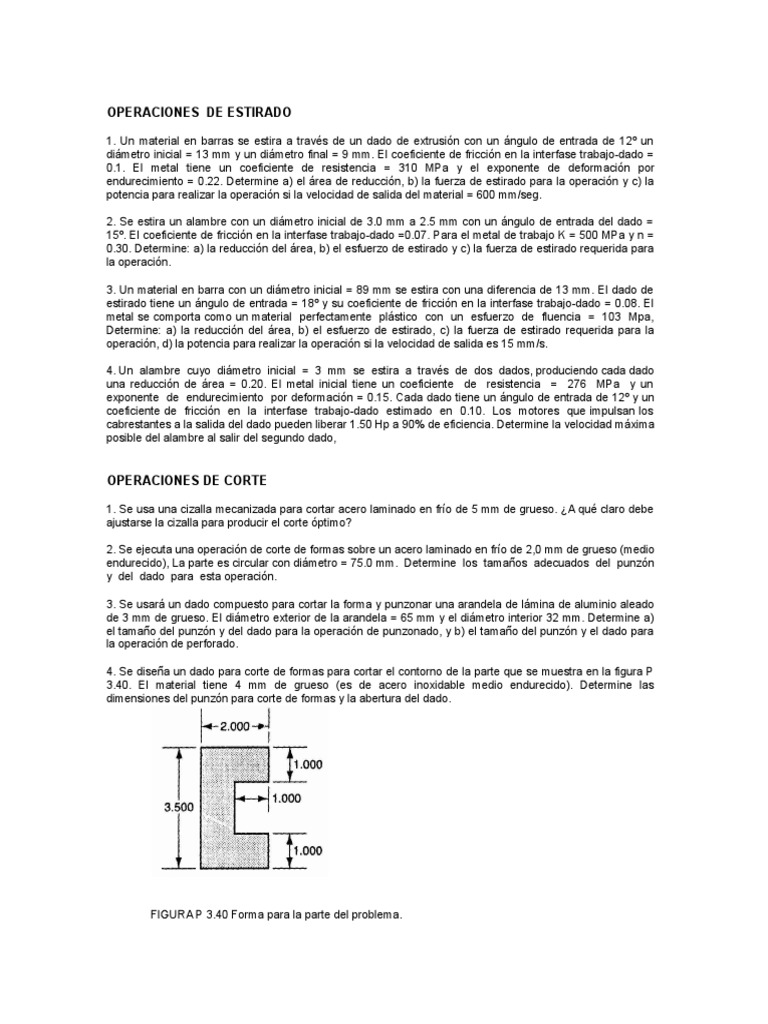 Operaciones de Estirado | PDF | Aluminio | Acero