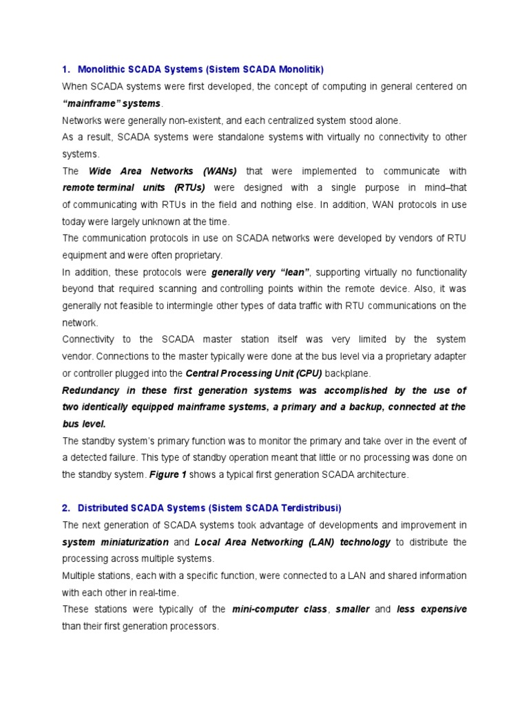3 Generation Scada Systems | PDF