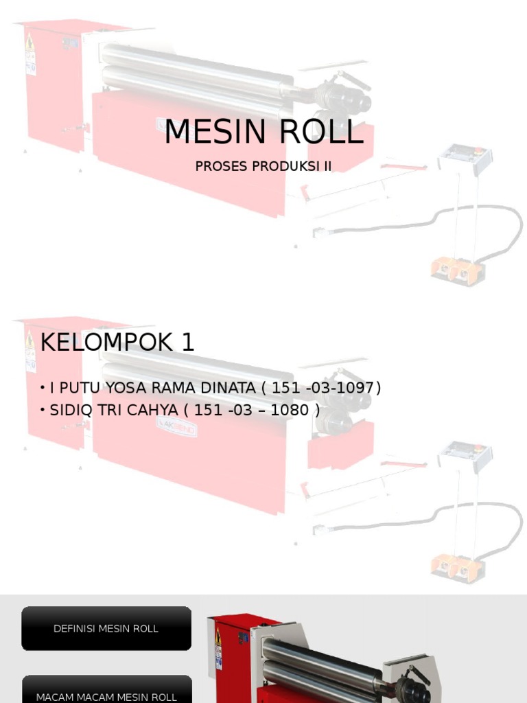 Panduan Mesin Roll: Definisi dan Tipe | PDF | Teknologi & Rekayasa