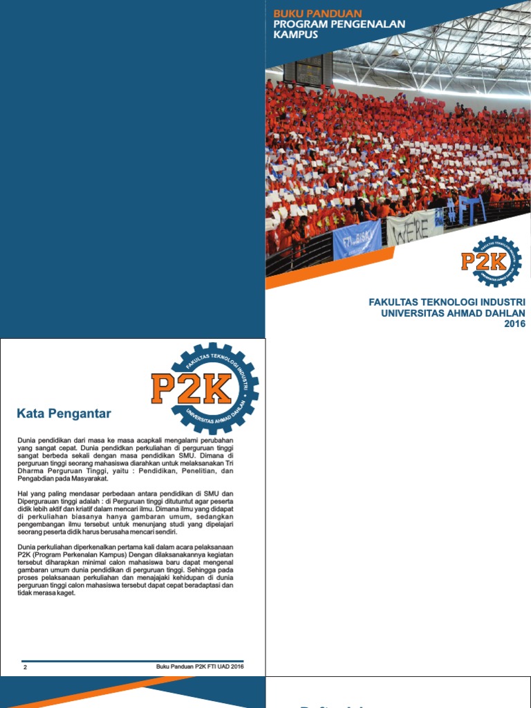 Buku Panduan p2k Fti Uad 2016 | PDF | Karier & Perkembangan