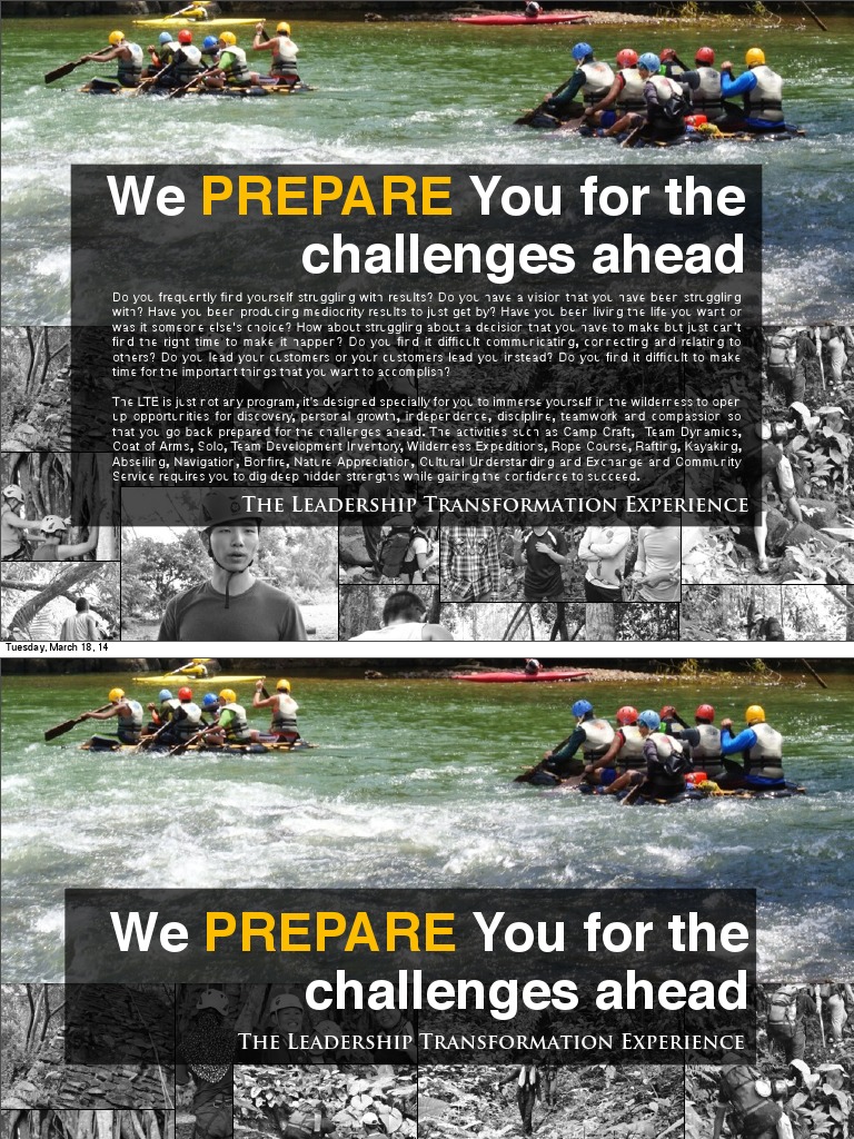 We You For The Challenges Ahead: Prepare | PDF | Leadership | Employment