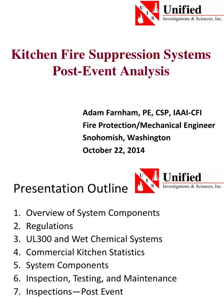 Adam Farnham - Kitchen Suppression Systems | PDF | Grilling | Duct (Flow)