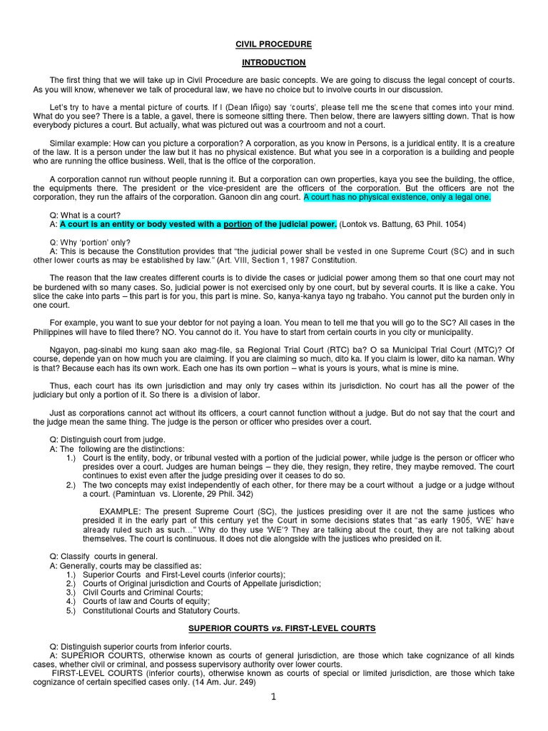 Understanding Civil Procedure Basics | PDF | Writ | Court System Of Canada