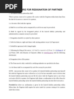 Form 13 - Resignation letter by Partner of LLP | PDF
