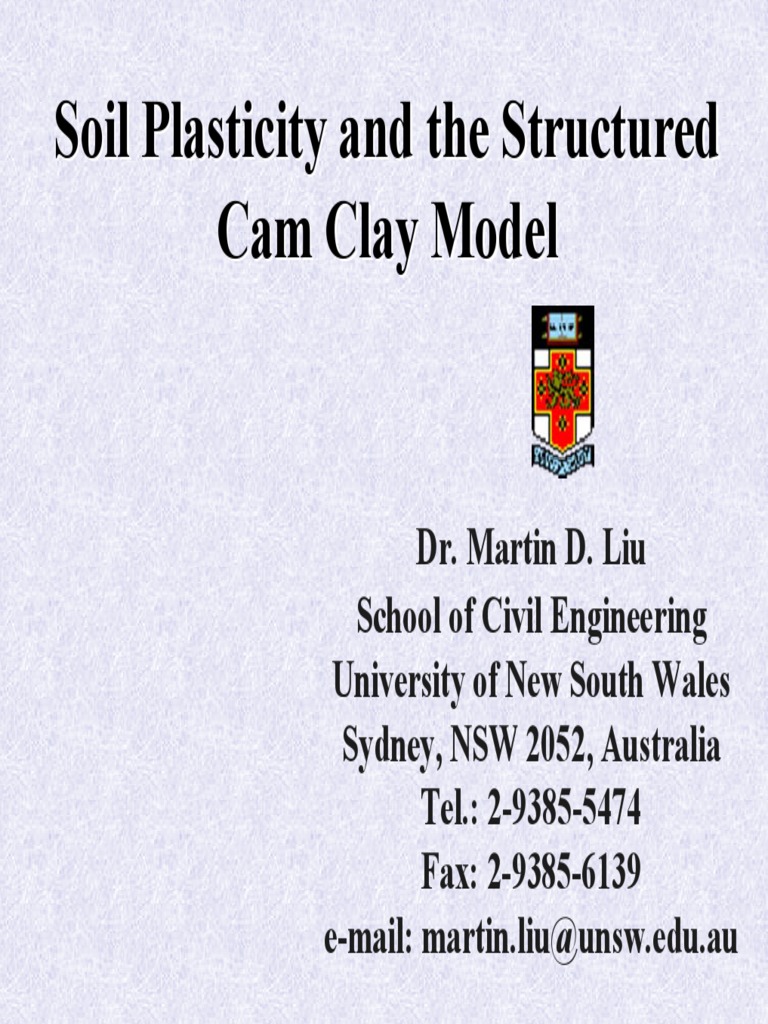 Soil Plasticity and The Structured Cam Clay Model | Download Free PDF ...