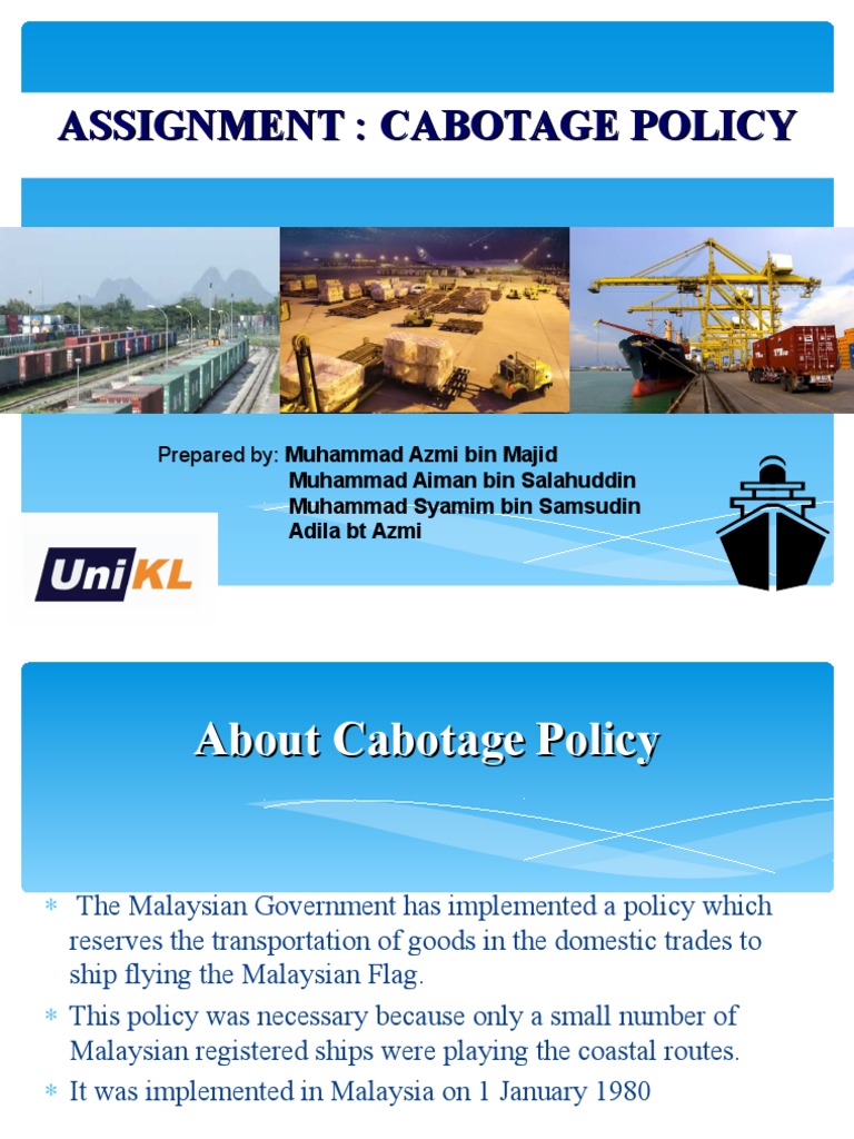 Cabotage Policy Malaysia | PDF | Supply Chain | Malaysia