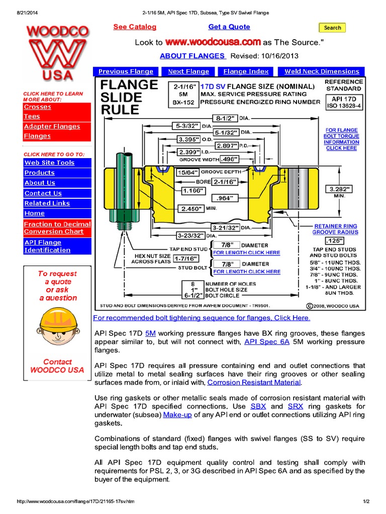 2-1-16 5M, API Spec 17D | PDF