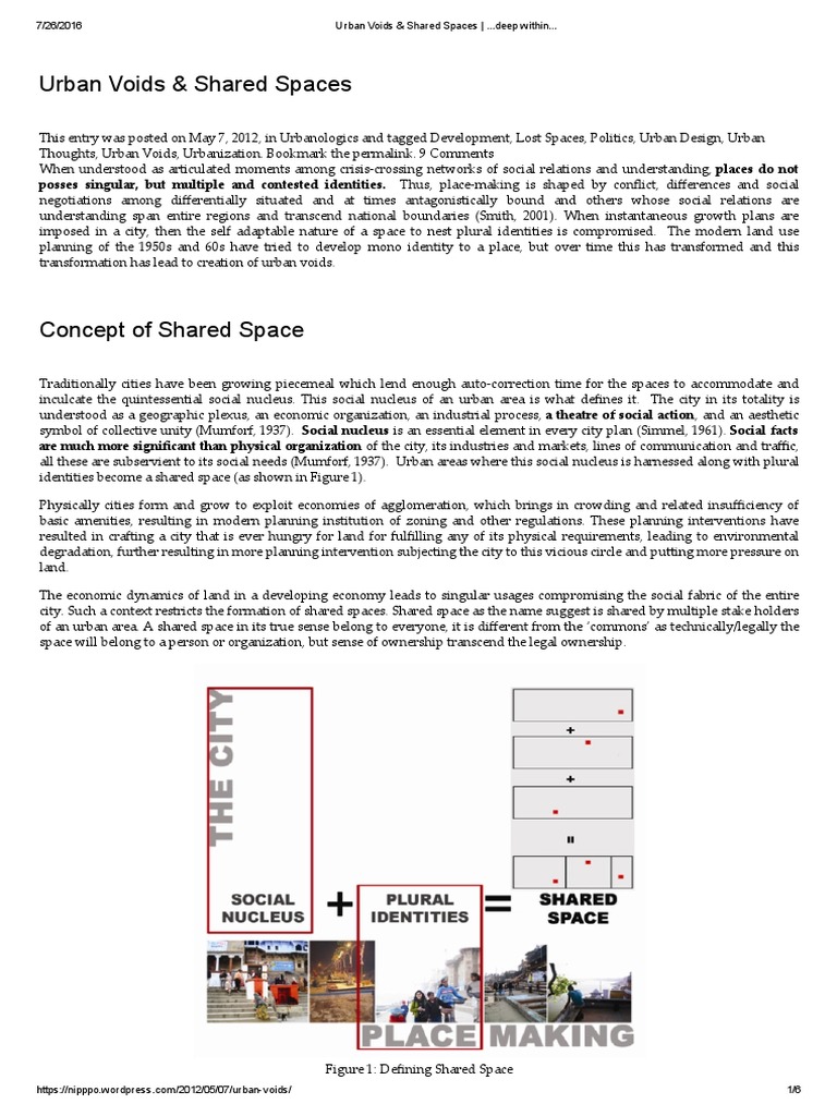Urban Voids & Shared Spaces - ... Deep Within. | PDF | Ownership ...