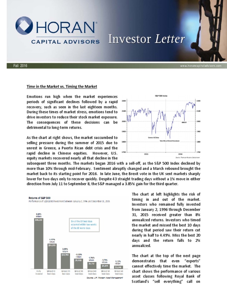Fall 2016 Investor Letter | PDF | Economic Growth | Price Of Oil